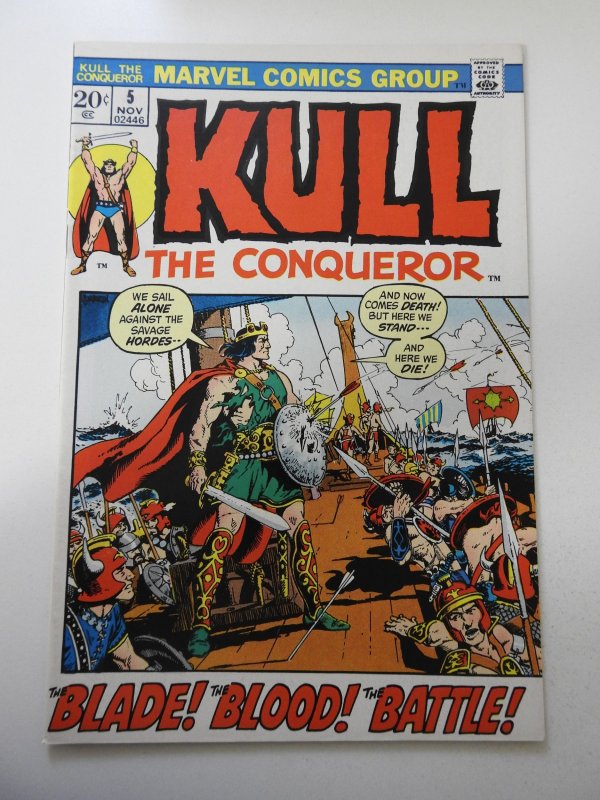 Kull the Conqueror #5 (1972) VF+ Condition Manufactured w/ one staple ...