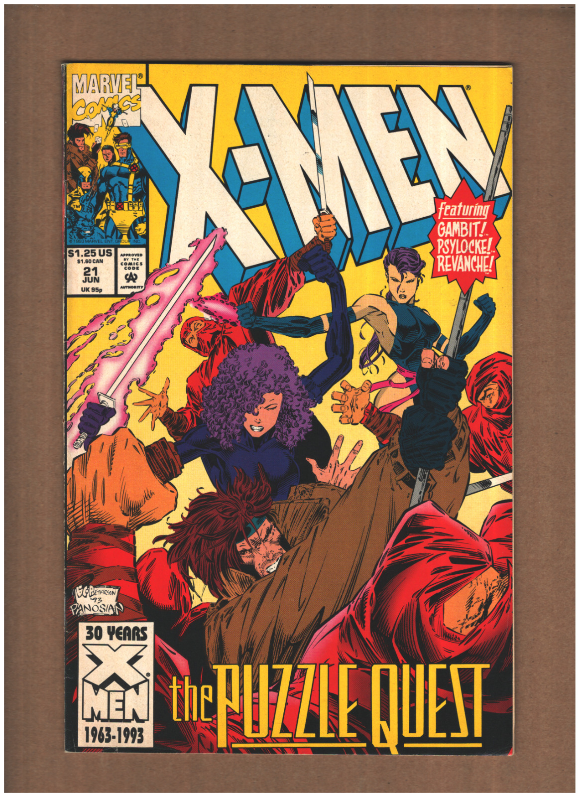 X-Men #21 Marvel Comics 1993 Wolverine Psylocke Gambit Revanche FN 6.0 ...