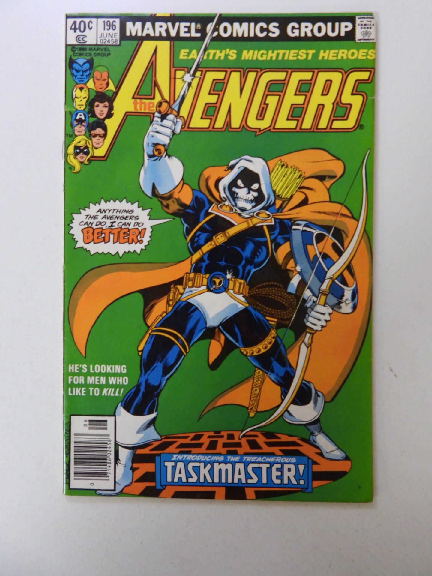 The Avengers #196 (1980) 1st full appearance of Taskmaster FN+ ...