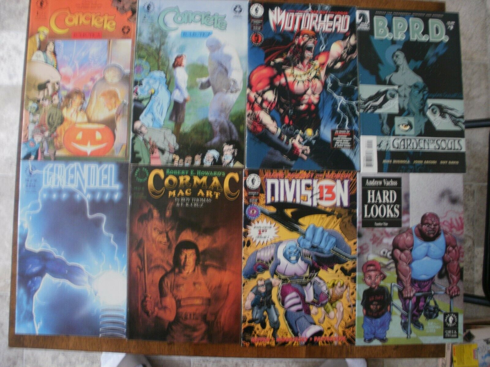 8 DARK HORSE Comic CONCRETE MOTORHEAD BPRD GRENDEL CORMAC DIVISION 13 ...