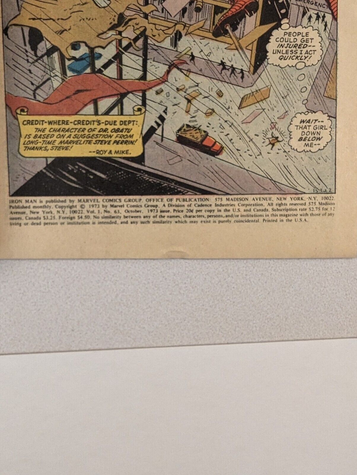 Iron Man #63 FN/VF 7.0 (Marvel 1973) Early Dr. Spectrum Appearance ...