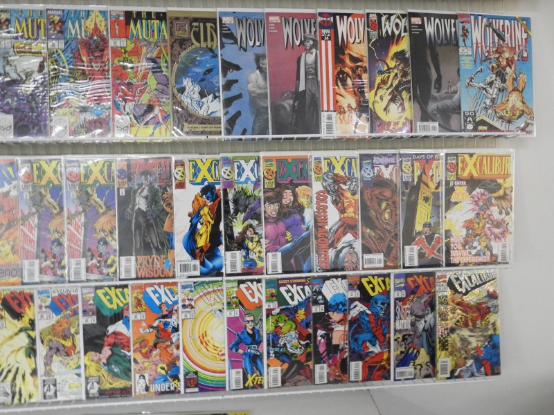 Huge Lot 130+ Comics W/ Wolverine, New Mutants, Excalibur+ Avg VF ...