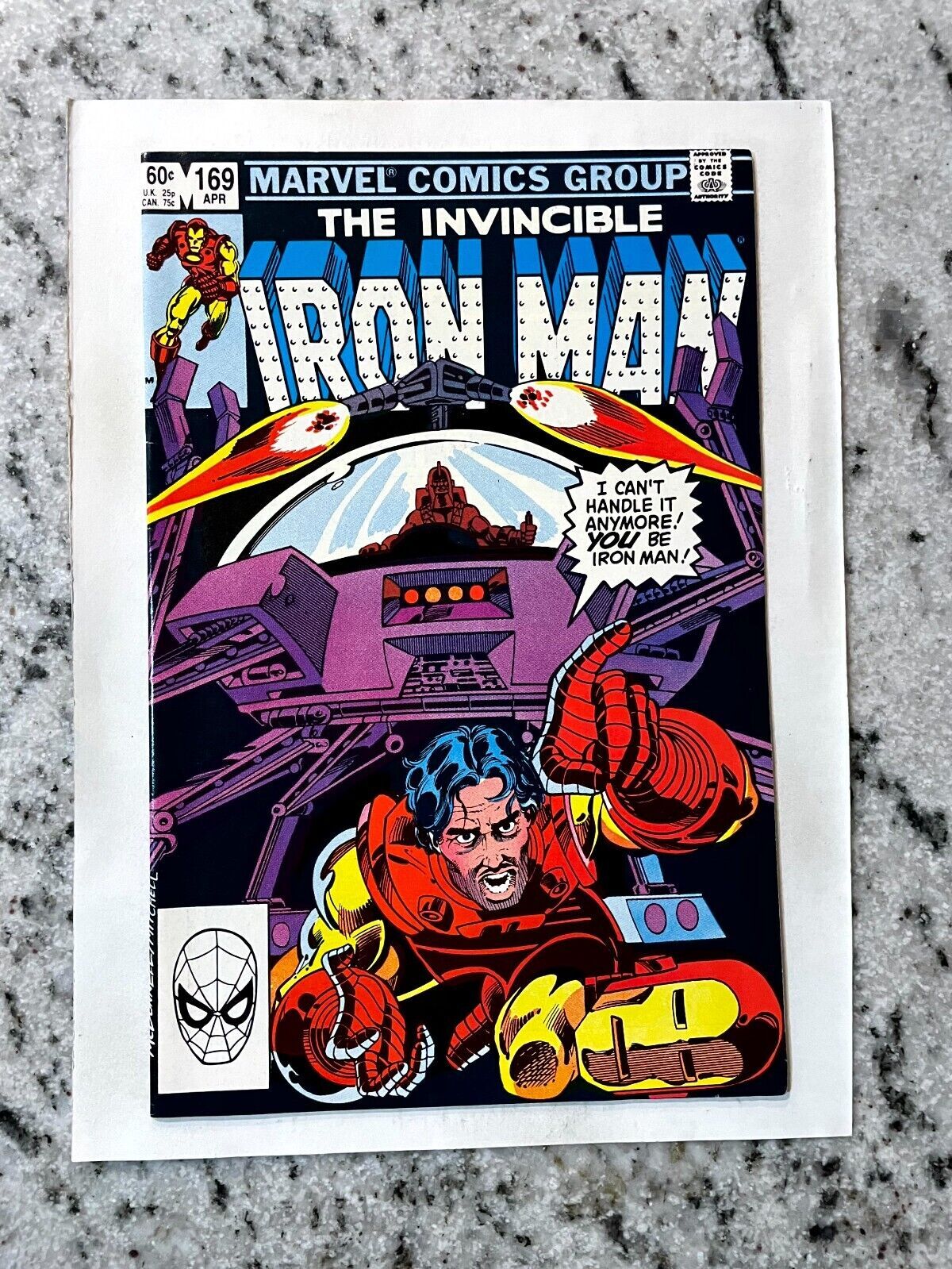 Iron Man # 169 NM Marvel Comic Book War Machine Avengers Hulk X-Men 12 ...