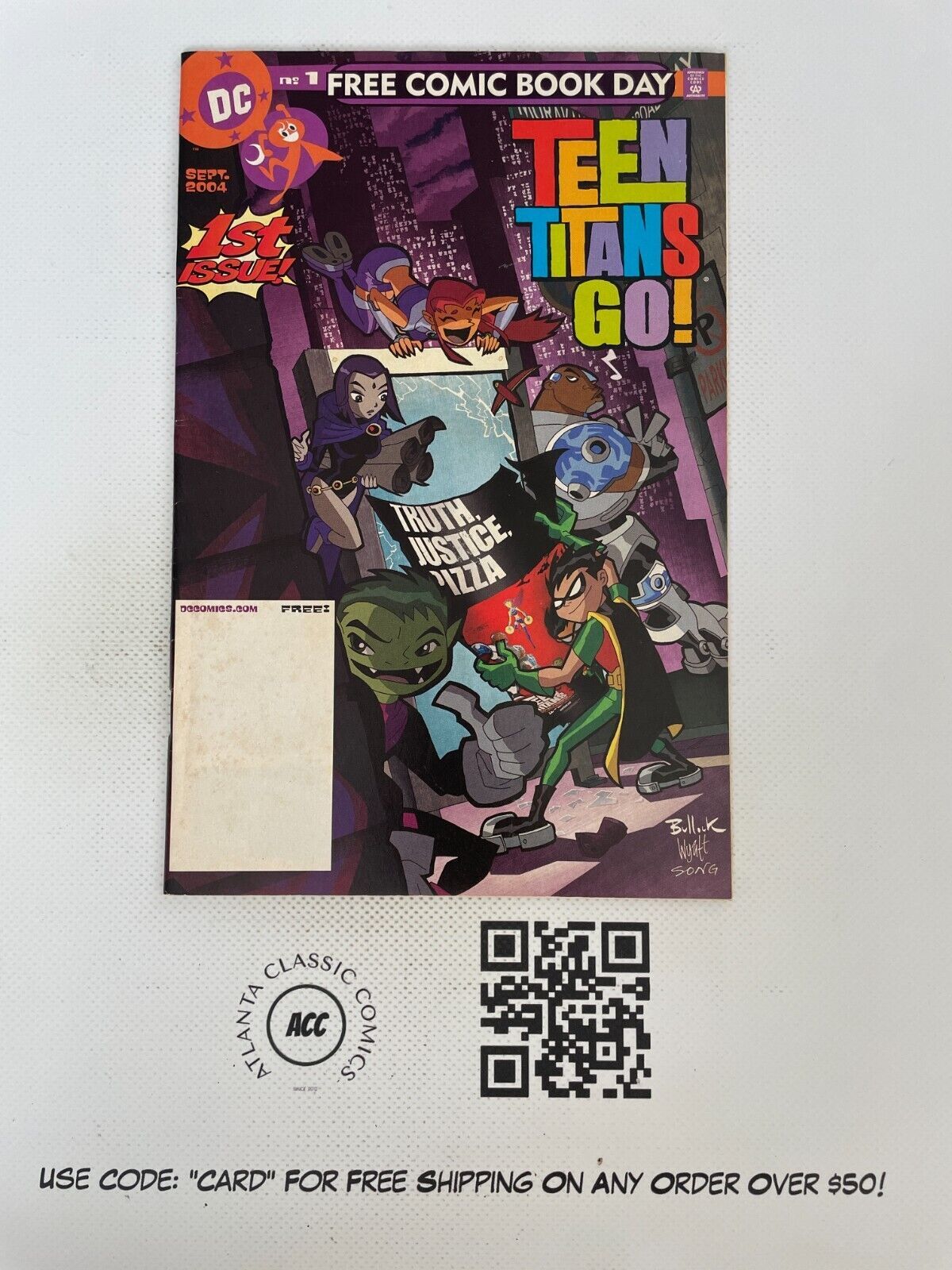 Teen Titans Go # 1 NM- DC Free Comic Book Day Variant Robin Flash Raven ...