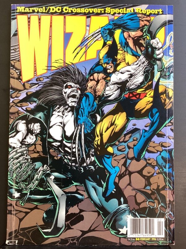 Wizard Magazine #54 Lobo Wolverine Marvel/DC Crossover Preacher X-Men ...