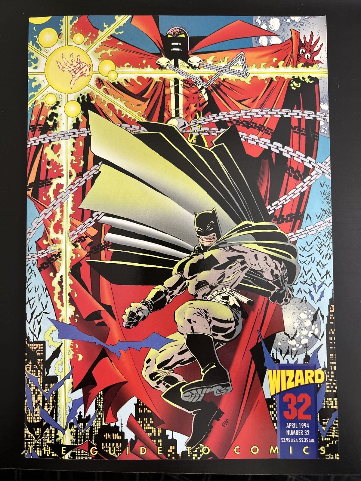 Wizard Magazine #32, April 1994, Spawn and Batman, Poster Attached ...