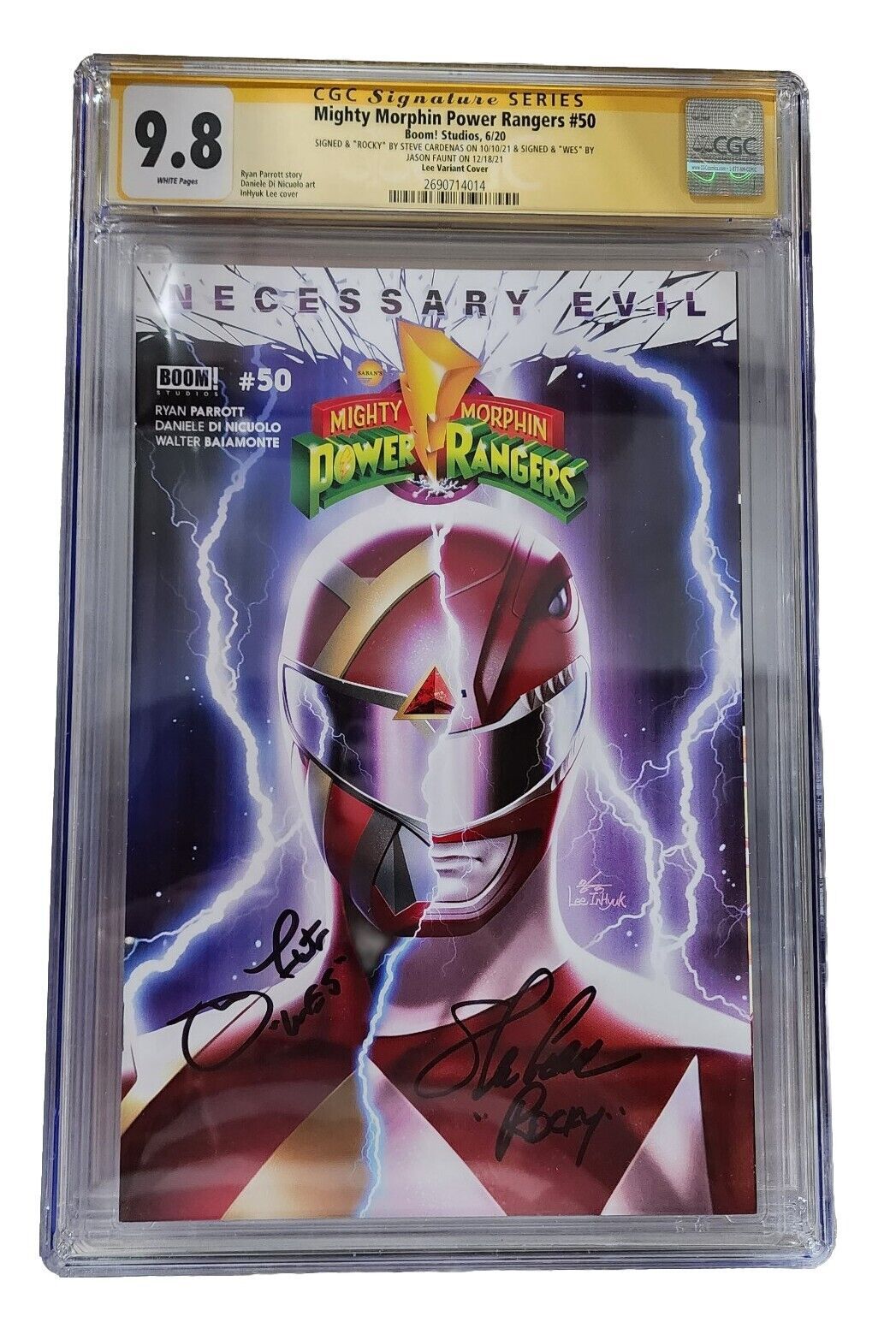 Mighty Morphin Power Rangers #50 CGC 9.8 Double Signed Cardenas ...