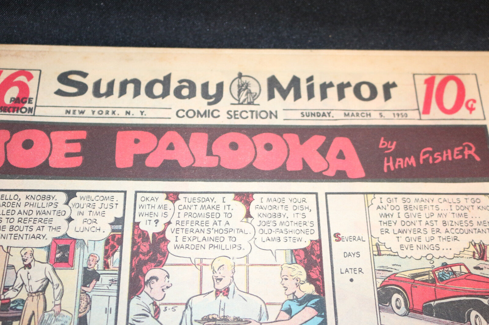 1950 Sunday Mirror Weekly Comic Section March 5th (VF) Superman Inside ...