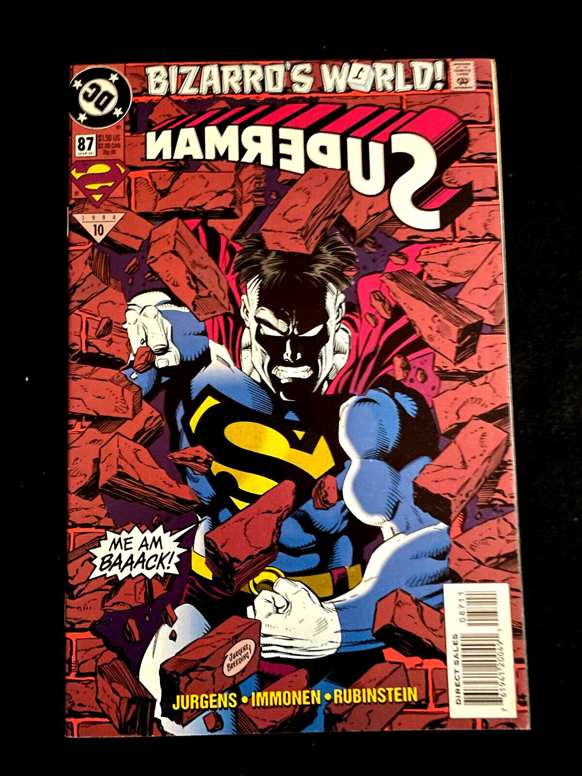 Superman #87 1994 - Bizarro's World Part 1 - VERY HIGH GRADE | Comic ...