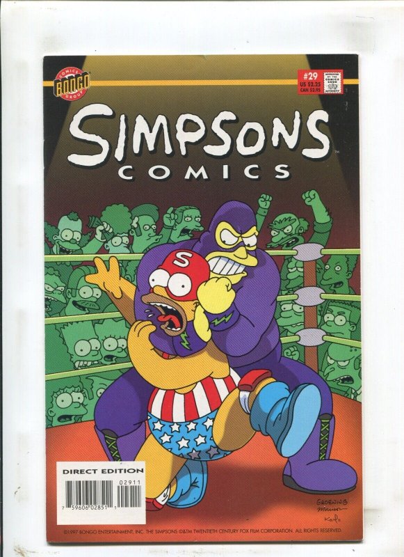 Simpsons Comics #29 - Bongo Comics / Direct Edition (7.5) 1997 | Comic Books - Modern Age, Bongo ...