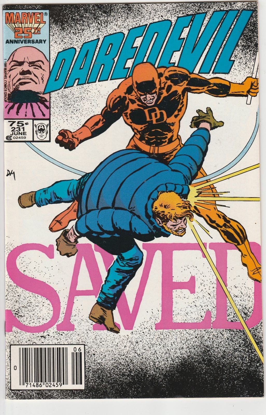 5 Daredevil Marvel Comic Books # 230 231 233 234 235 Nuke Captain ...