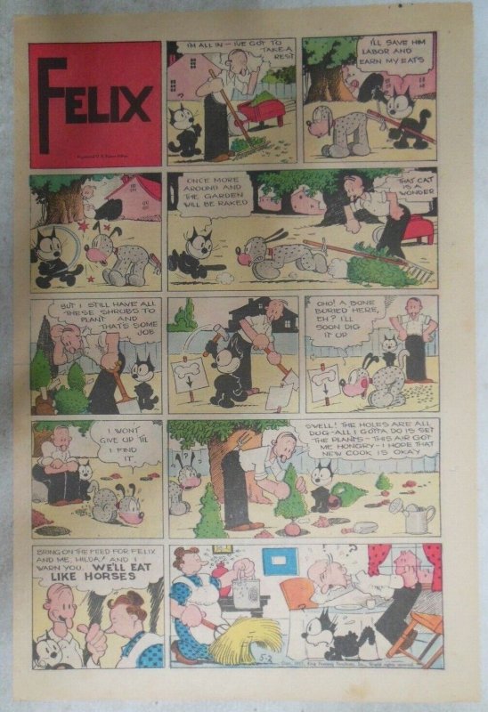 Felix The Cat Sunday Page by Otto Mesmer from 5/2/1937 Size: 11 x 15 ...
