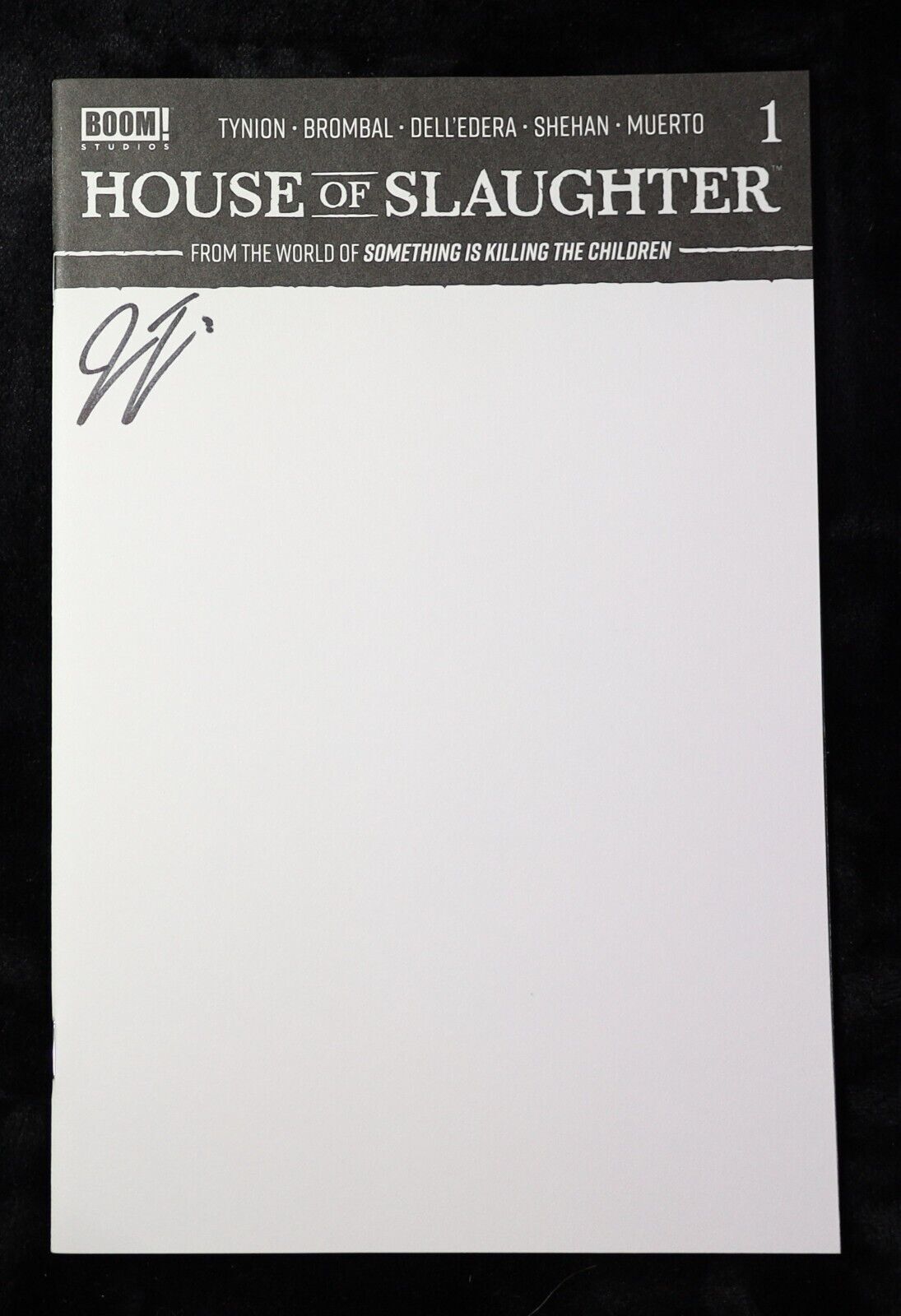 House of Slaughter #1 Blank Sketch Variant Signed Autograph by James ...
