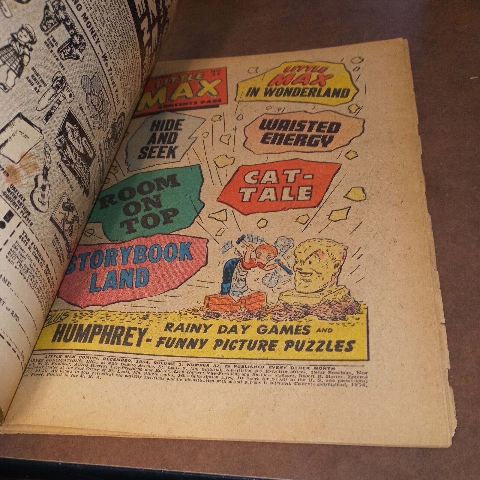 Little Max #32 harvey comics 1954 golden age joe palooka cartoon ...