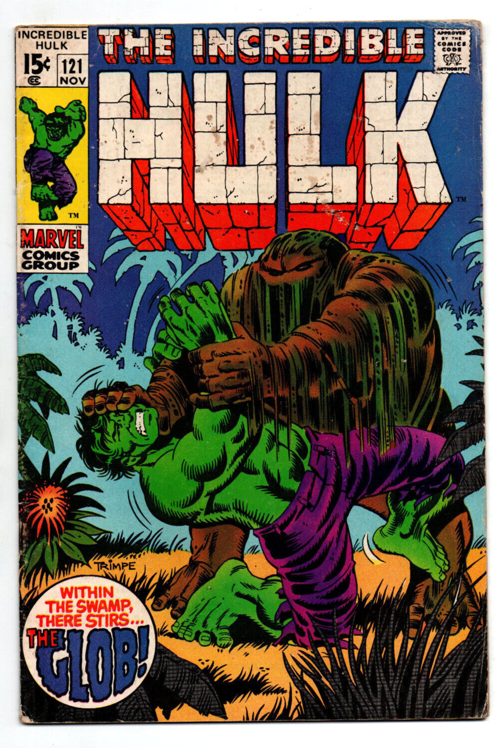 Incredible Hulk #121 - The Glob - 1969 - VG | Comic Books - Silver Age ...