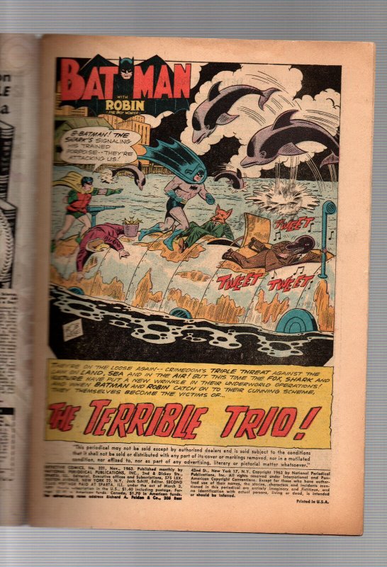 Detective Comics #321 - Batman - Robin - Terrible Trio -Martian ...