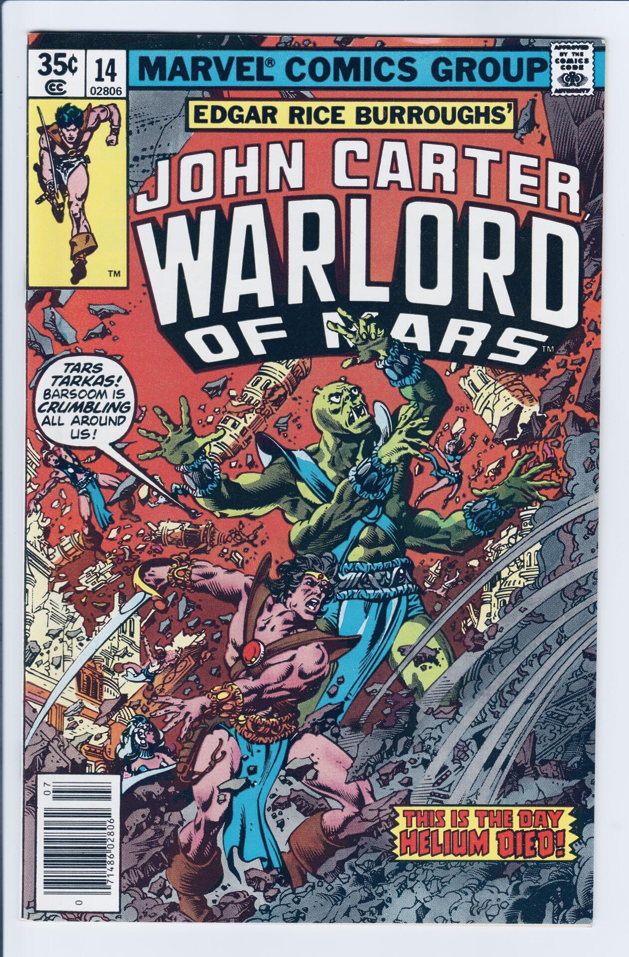 John Carter Warlord of Mars #14 (1978) NM | Comic Books - Bronze Age ...