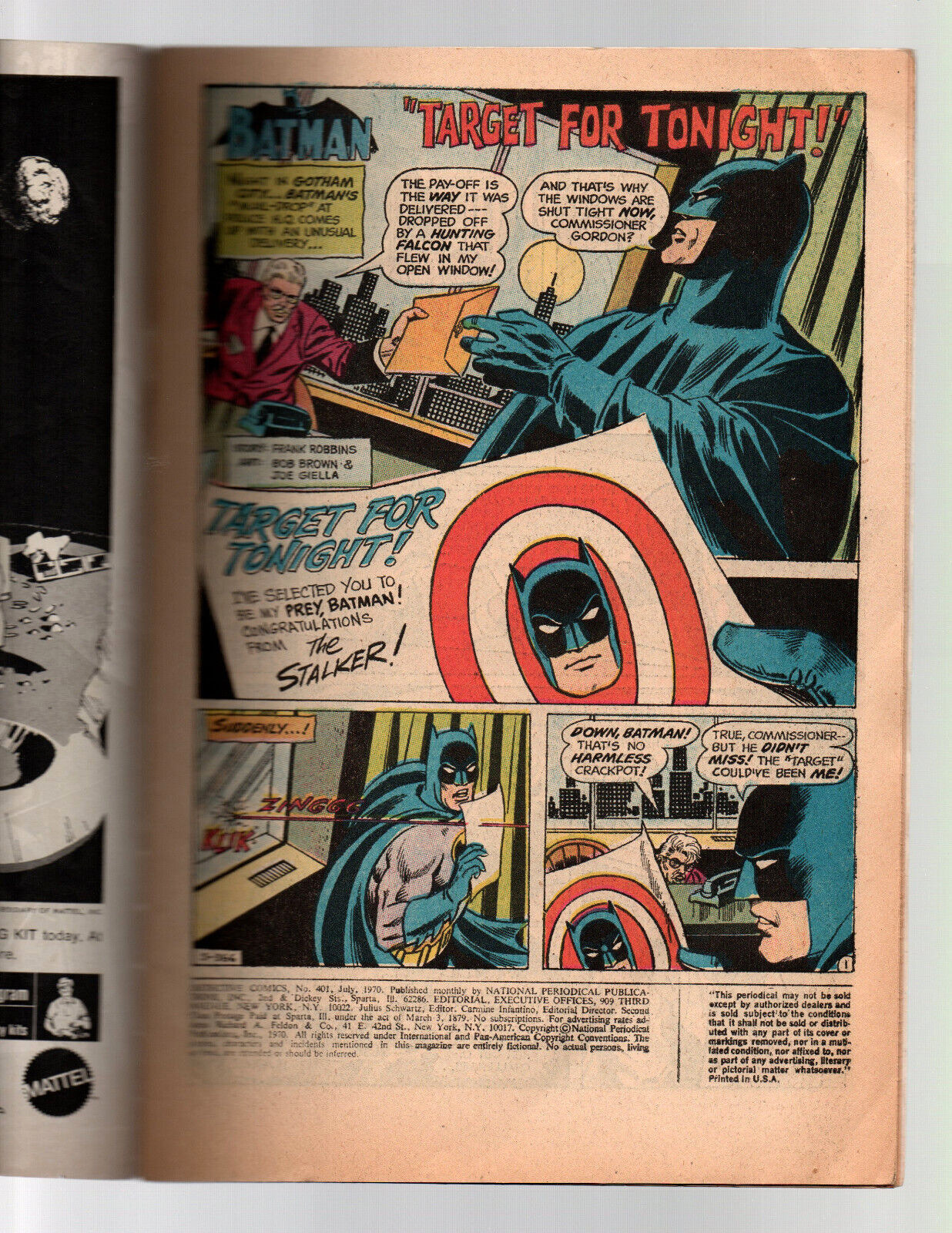 Detective Comics #401 - Batman - Batgirl - Robin - Neal Adams - 1970 ...