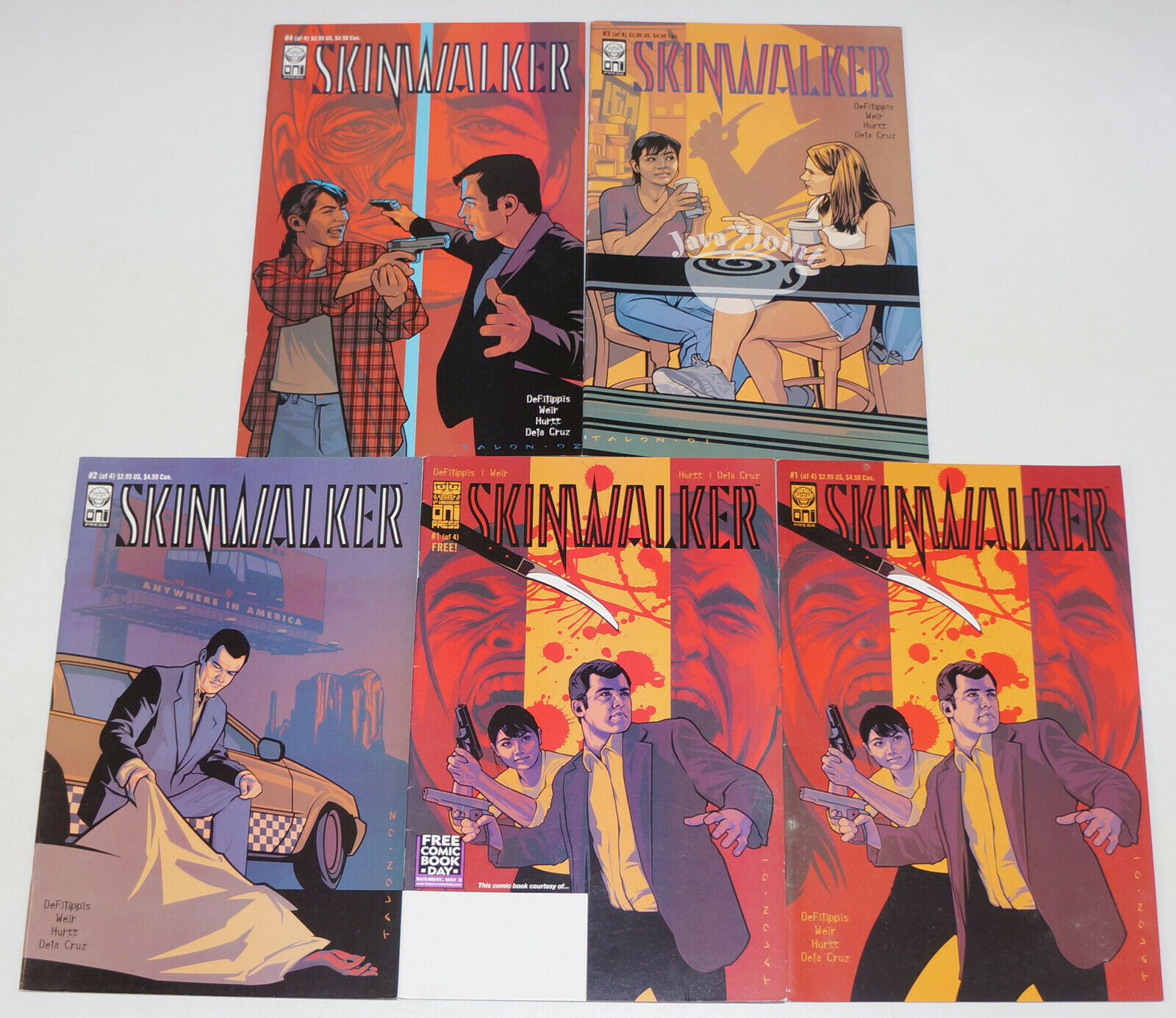 Skinwalker #1-4 VF/NM complete series + FCBD - oni press crime set lot ...