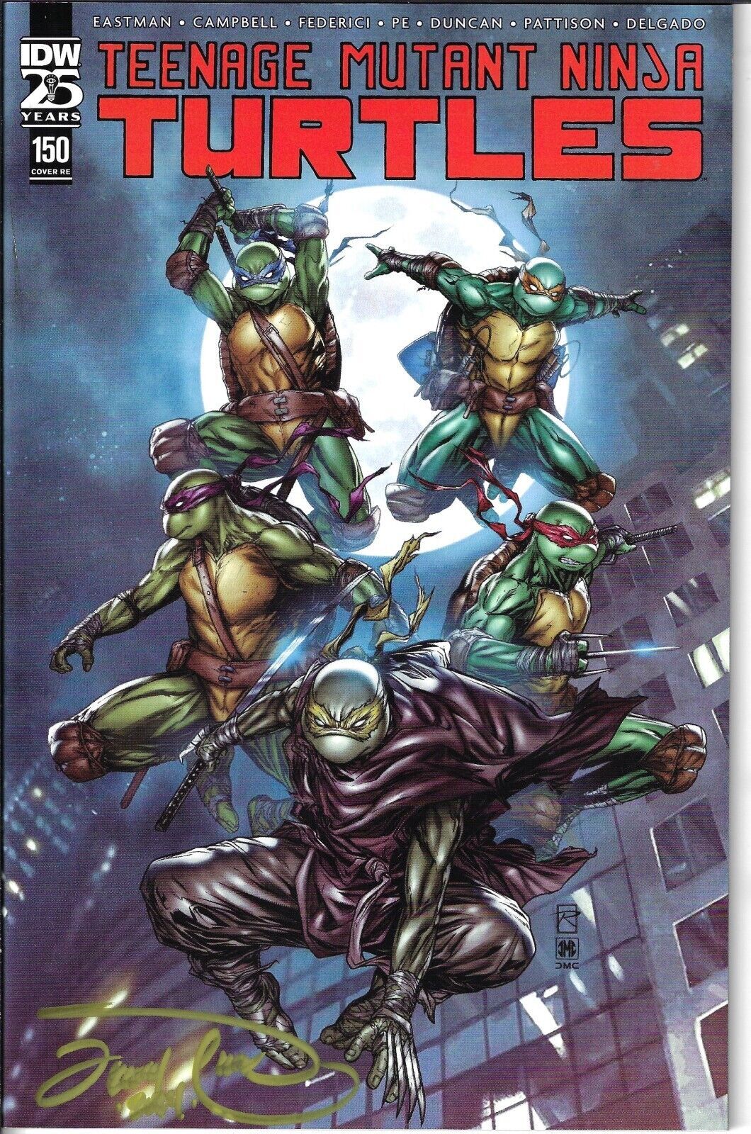 TMNT #150 SCC Store Exclusive Cover Signed By Jeremy Clark IDW 2024 ...