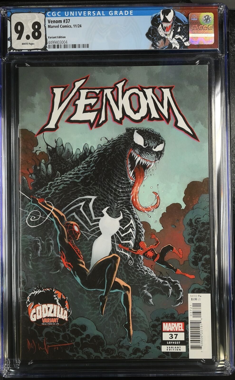 Venom #37 Marvel 2024 Dave Wachter Godzilla Variant CGC 9.8 NM W ...