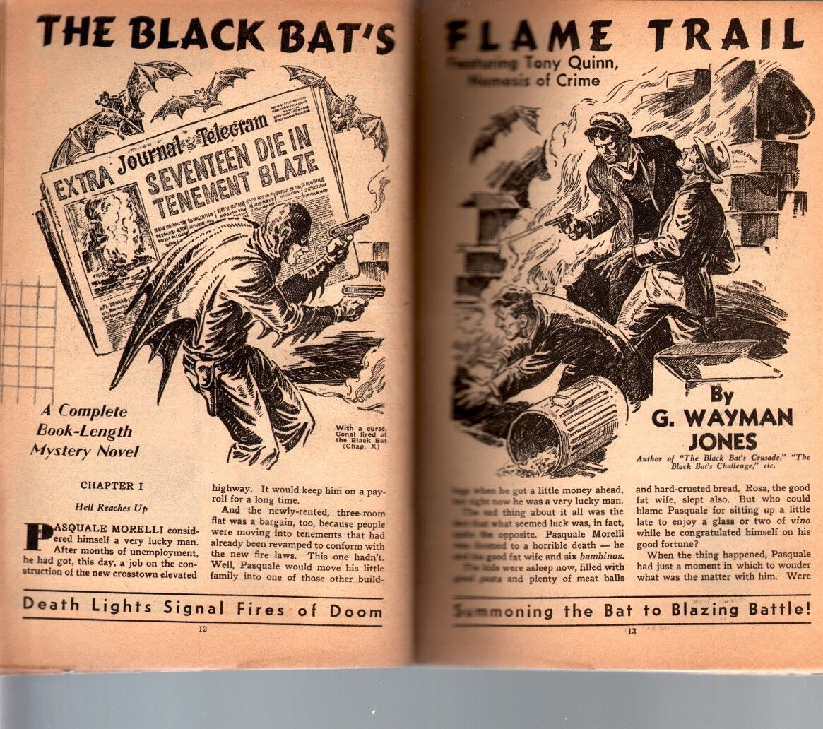 Black Book Detective 1940 Jul-Black Bat-Pulp-Hero Pulp-Rare G | Comic ...