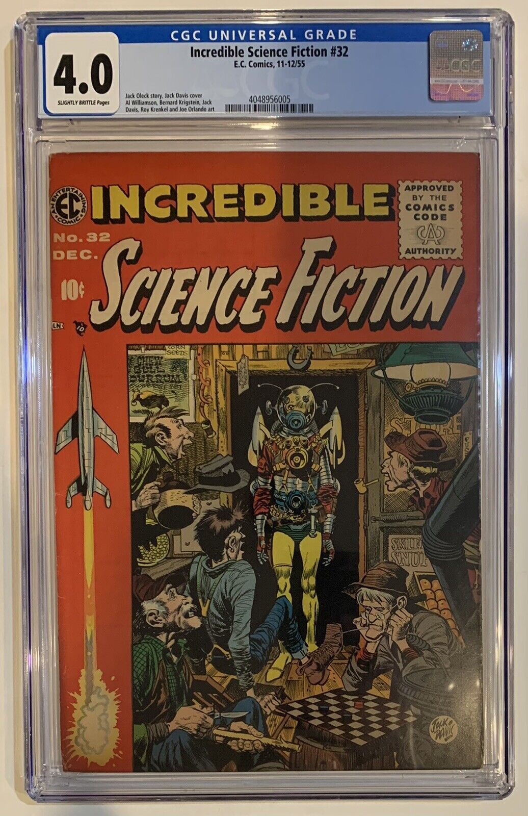 1955 Ec Comics Incredible Science Fiction 32 Cgc 4 5 Jack Davis