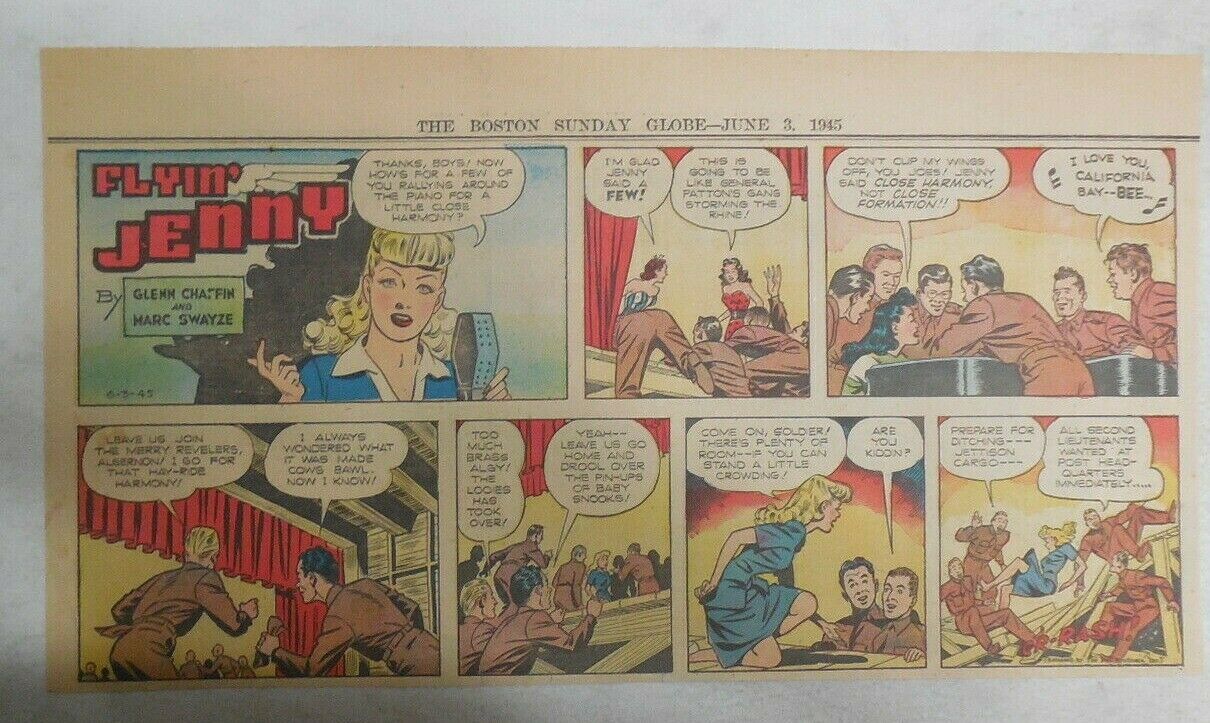 Flying Jenny Sunday page by Marc Swayze from 6/3/1945 Size: 7.5 x 15 ...