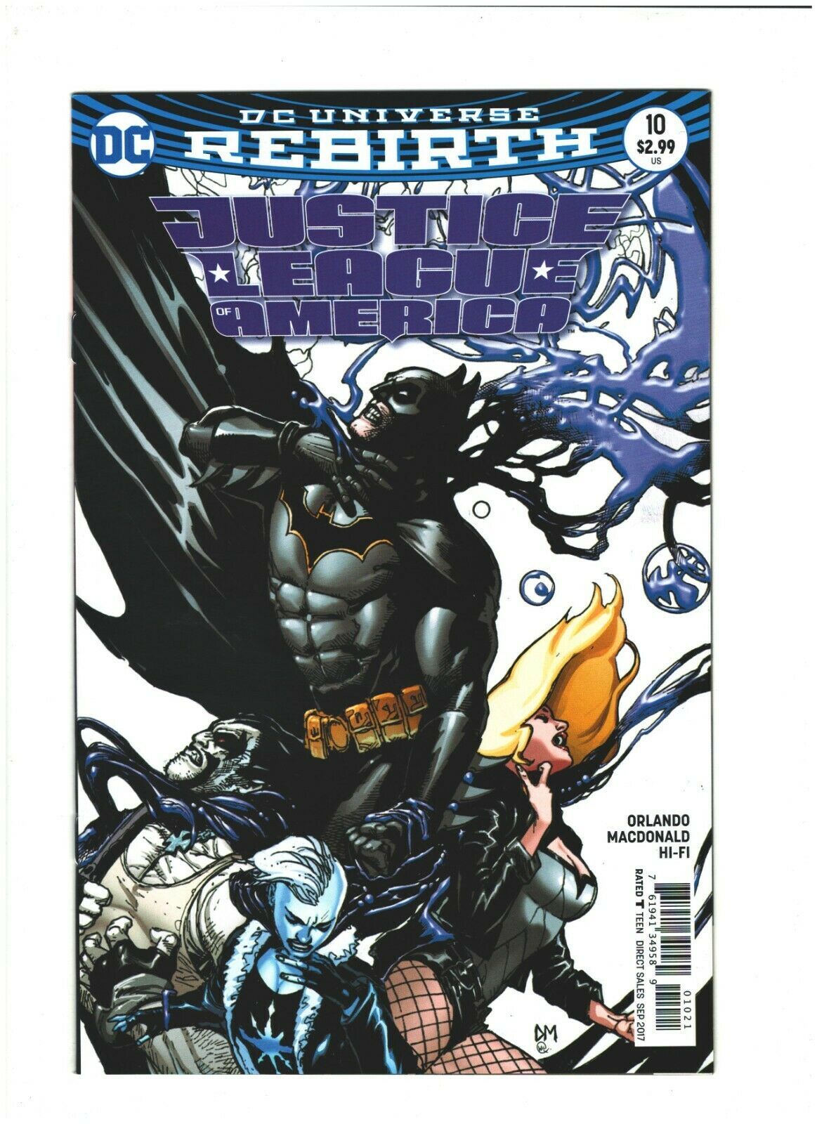 Justice League of America #10 NM- 9.2 DC Rebirth 2017 Batman & Lobo ...