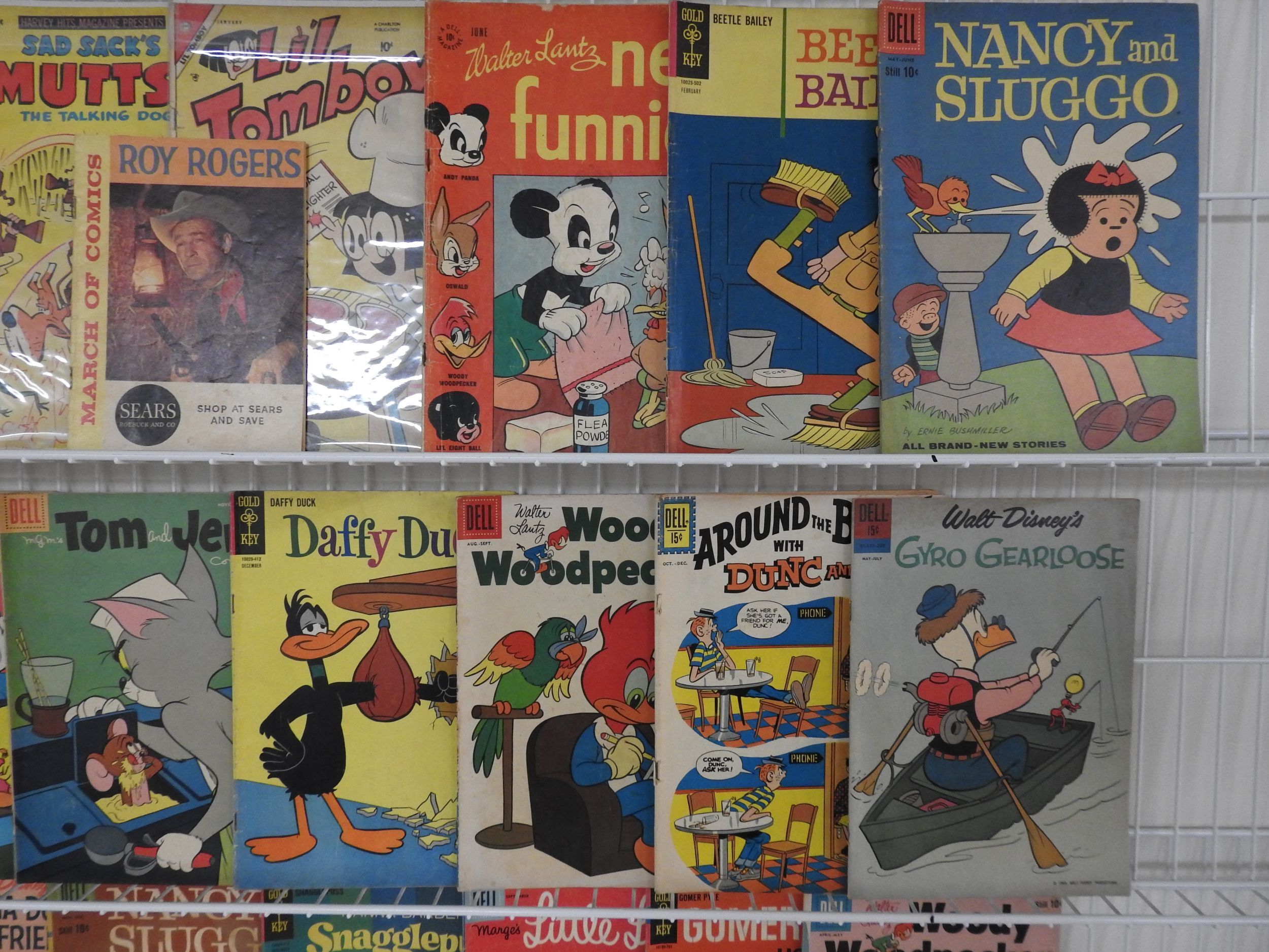 Lot of 28 Silver/Bronze Comics W/ New Funnies, Hot Stuff, Mickey Mouse ...