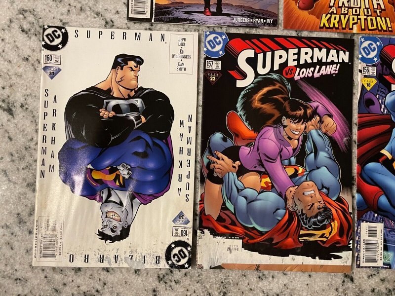 7 Superman DC Comic Books # 153 156 157 160 161 166 AN 10 Batman Flash ...