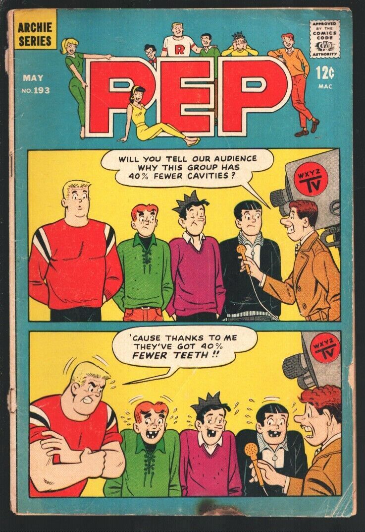 Pep Comics #193 1966- Archie- Betty & Veronica-pin-up page-G | Comic Books - Silver Age, Archie ...
