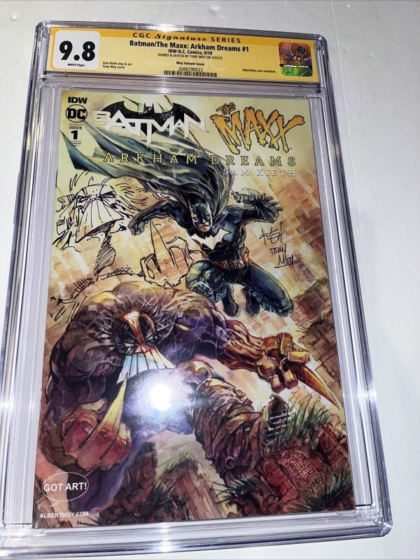 Batman Maxx Arkham Dreams (2018) # 1 (CGC 9.8 SS WP) Signed & Sketch by ...