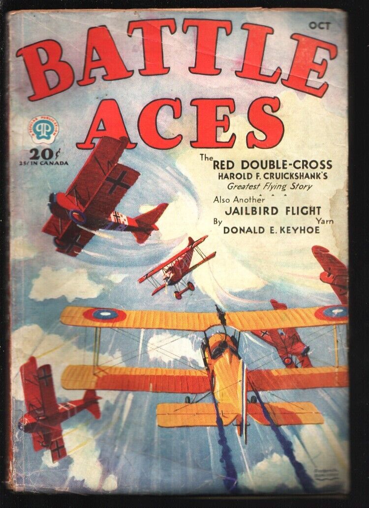 PULP: Battle Aces 10/1931-Popular-Early air war pulp-cover art by ...