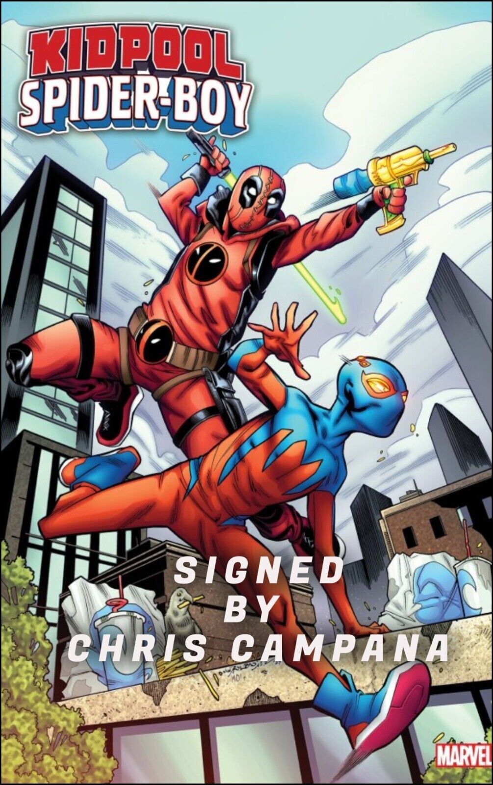 Kidpool & Spider-Boy #1 CGC SS/RAW Chris Campana Signed Presale Megacon ...