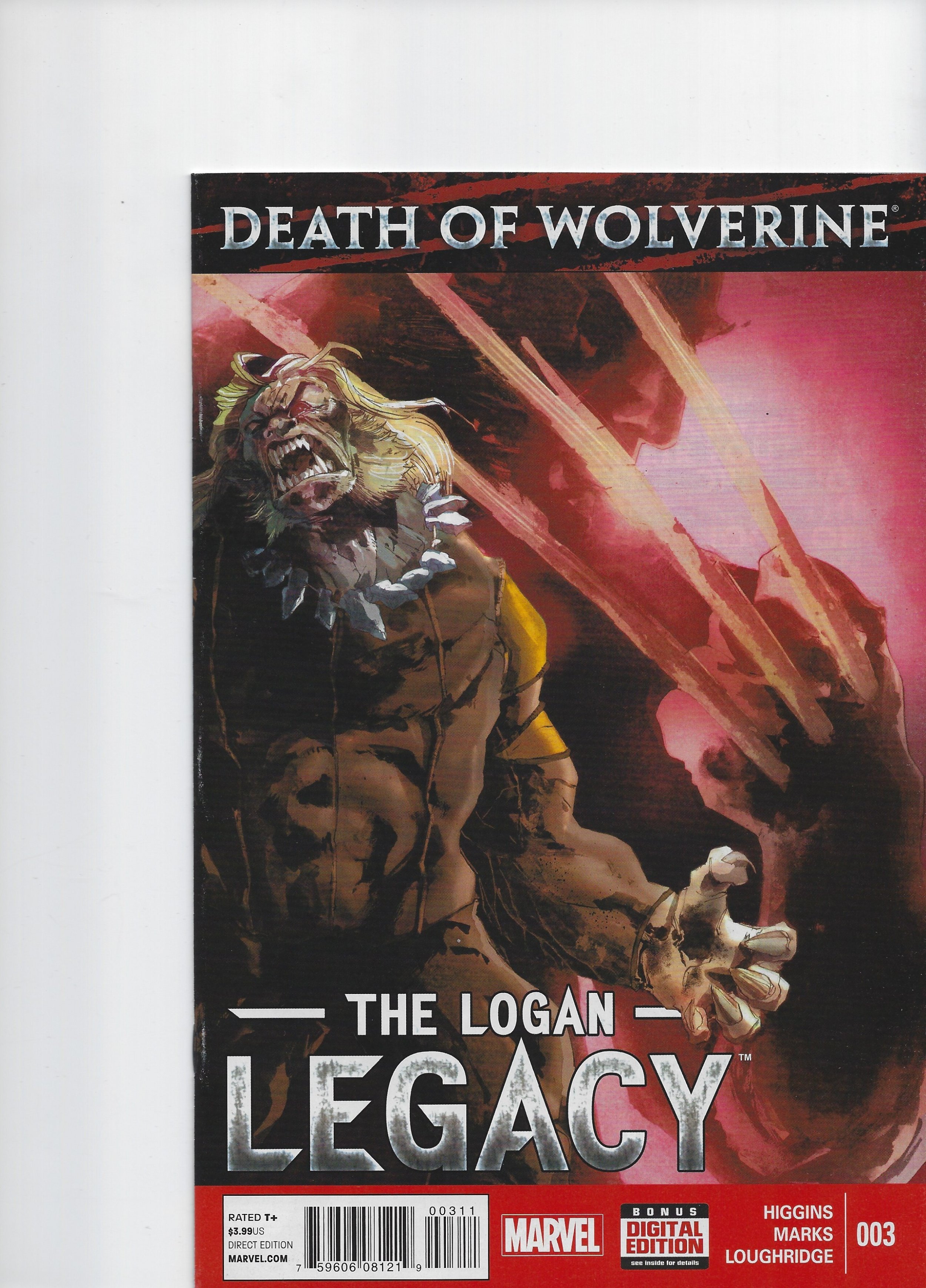 Death of Wolverine The Logan Legacy #3A Marks NM 2014 Stock Image ...