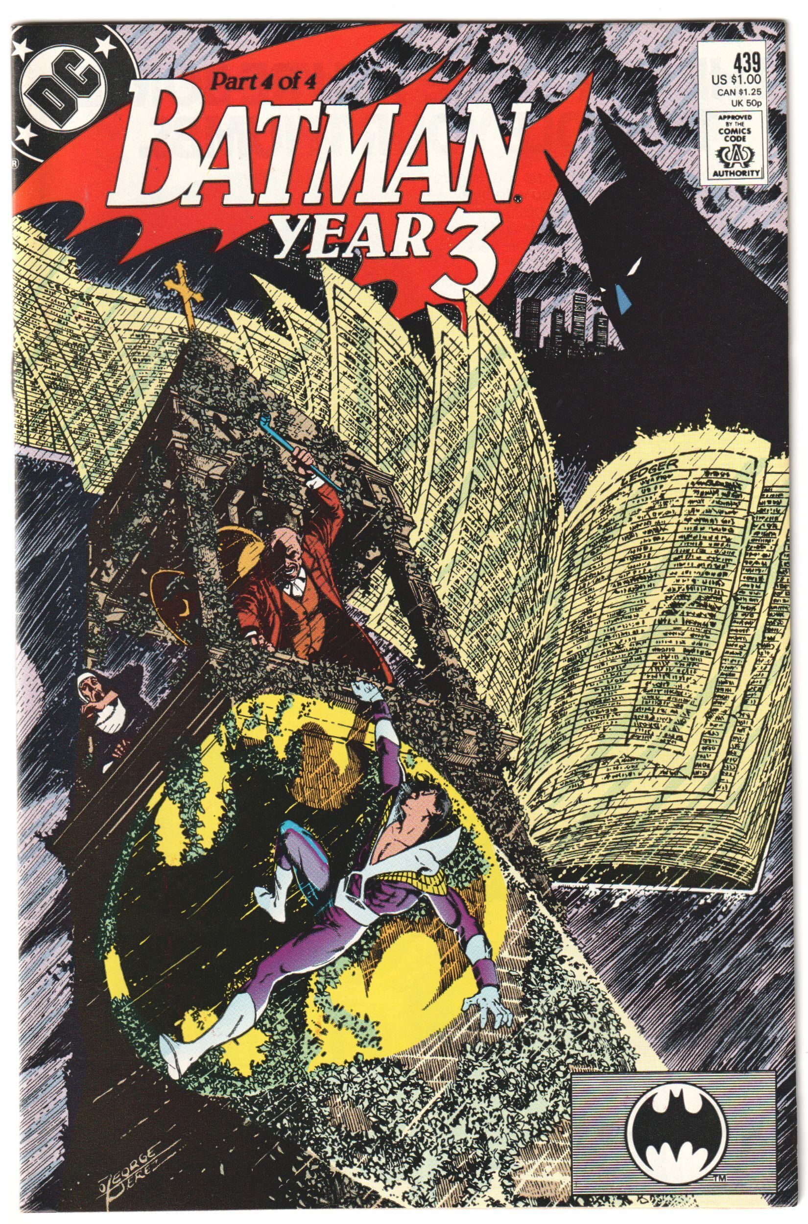 Batman #436, 437, 438, 439 (1989) Batman Year Three Complete Set ...