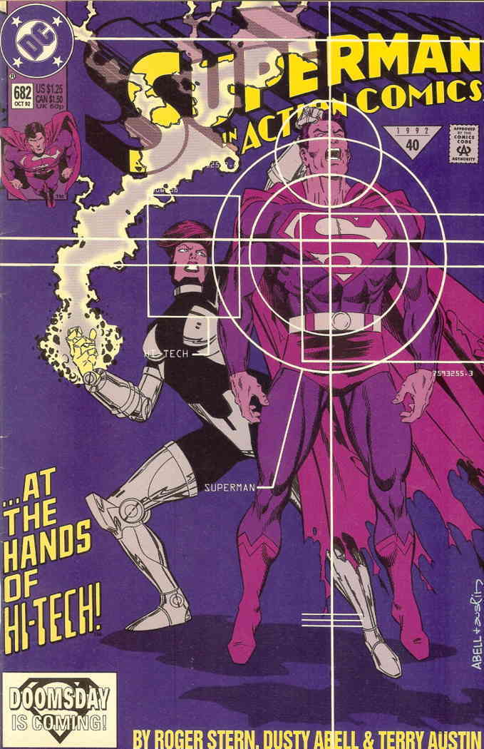 Action Comics #682 FN ; DC | Superman vs Hi-Tech Doomsday is Coming ...