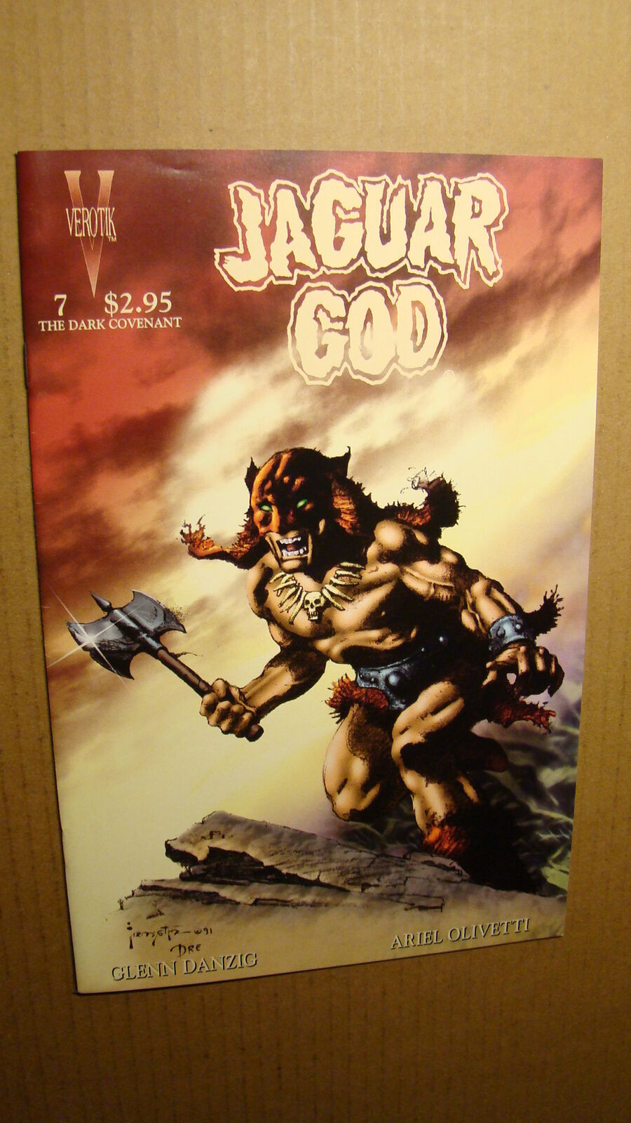 Verotik Comics - Jaguar GOD 7 *NM 9.4* Frazetta Danzig ART Adult Conan ...