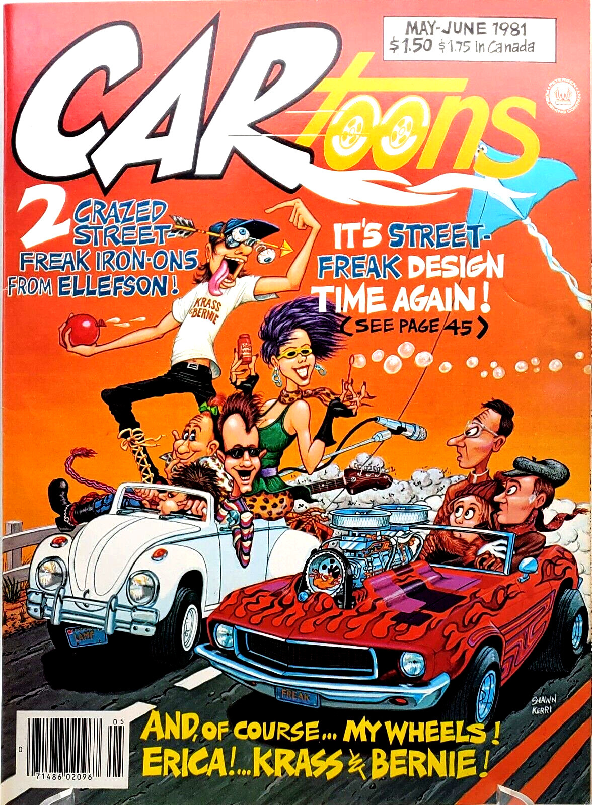 CARtoons Magazine May/June 1981 w/ Iron Ons, Car toons for the car ...