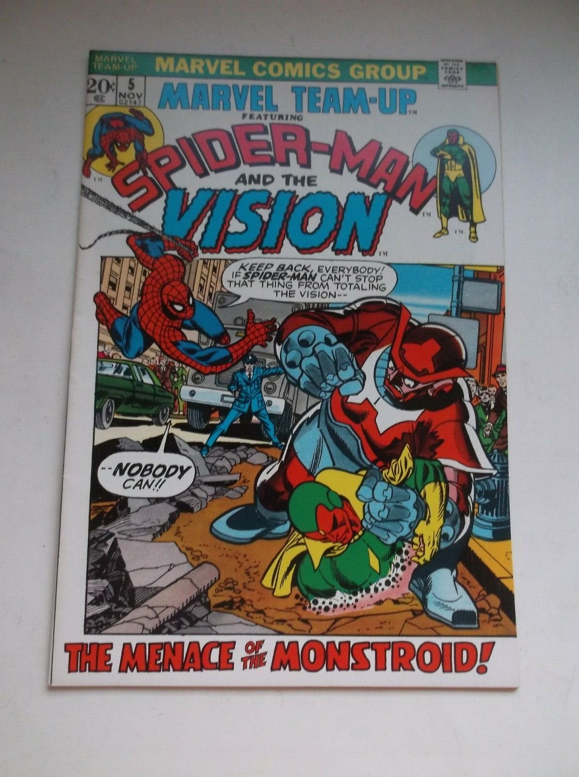 Marvel Team-Up #5, Spider-Man/Vision VS Monstroid/Puppet Master, 1972 ...