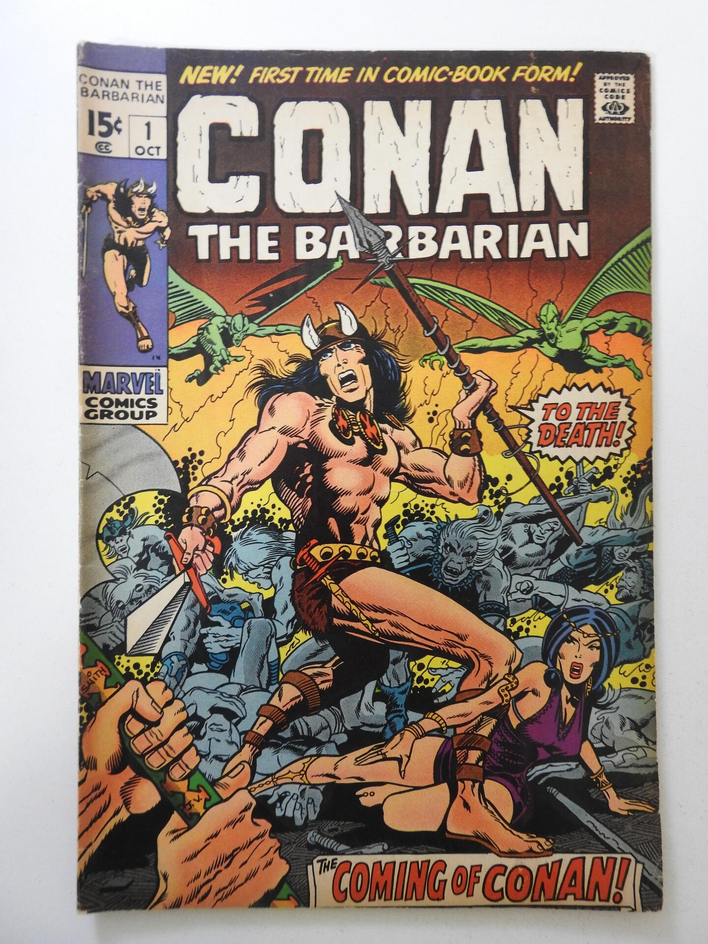 Conan the Barbarian #1 (1970) VG+ Condition 1st Comic book app of Conan ...
