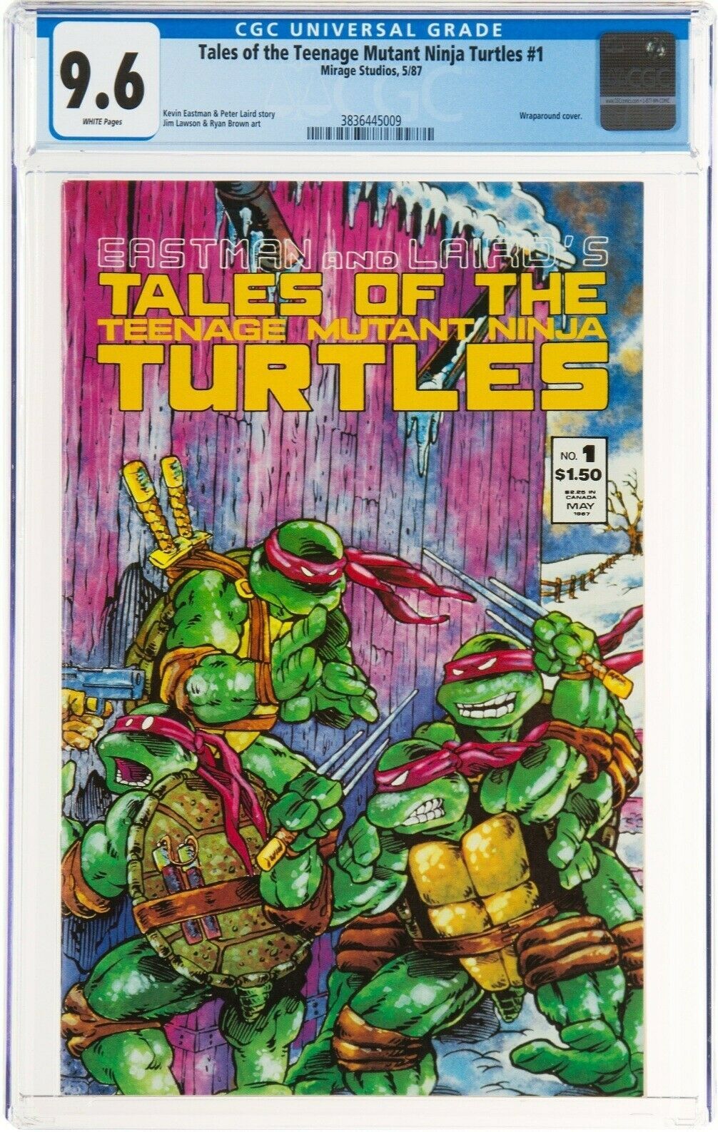 Tales of the Teenage Mutant Ninja Turtles #1 CGC 9.6 (Mirage 1987) TMNT ...