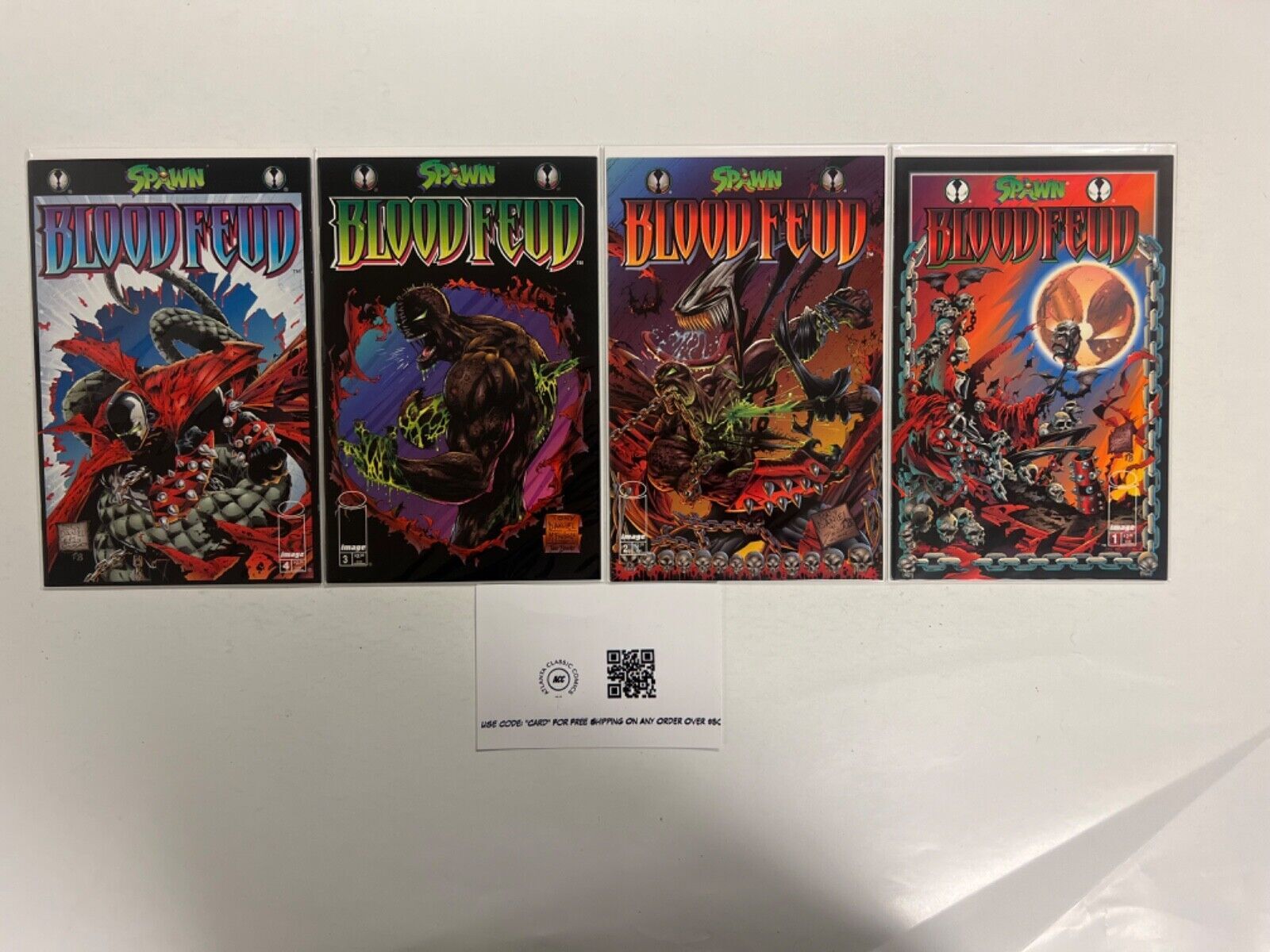 4 Spawn Blood Feud Image Comic Books # 1 2 3 4 20 JS41 | Comic Books ...