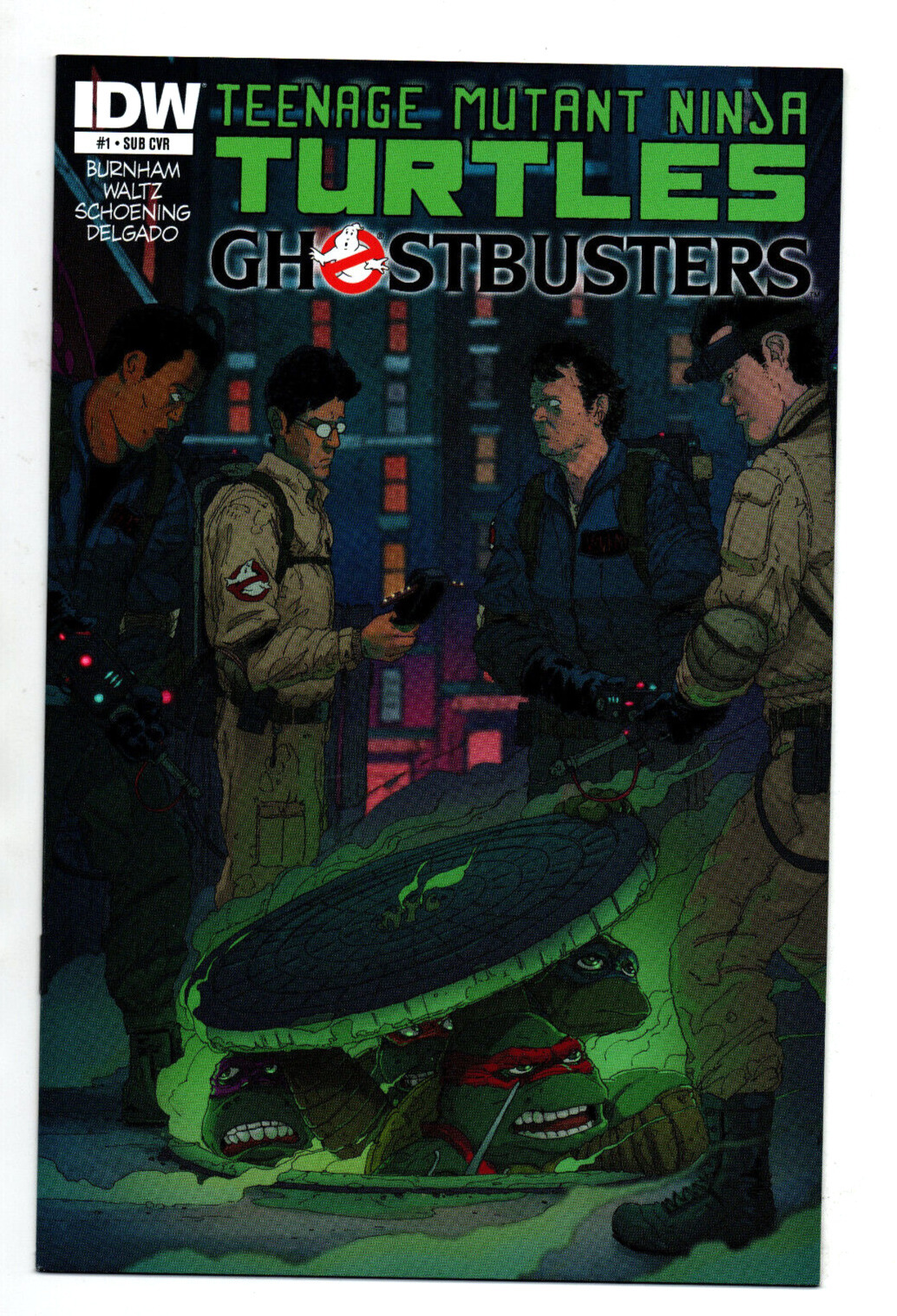 Teenage Mutant Ninja Turtles/Ghostbusters #1 Sub Cover - IDW - 2014 ...