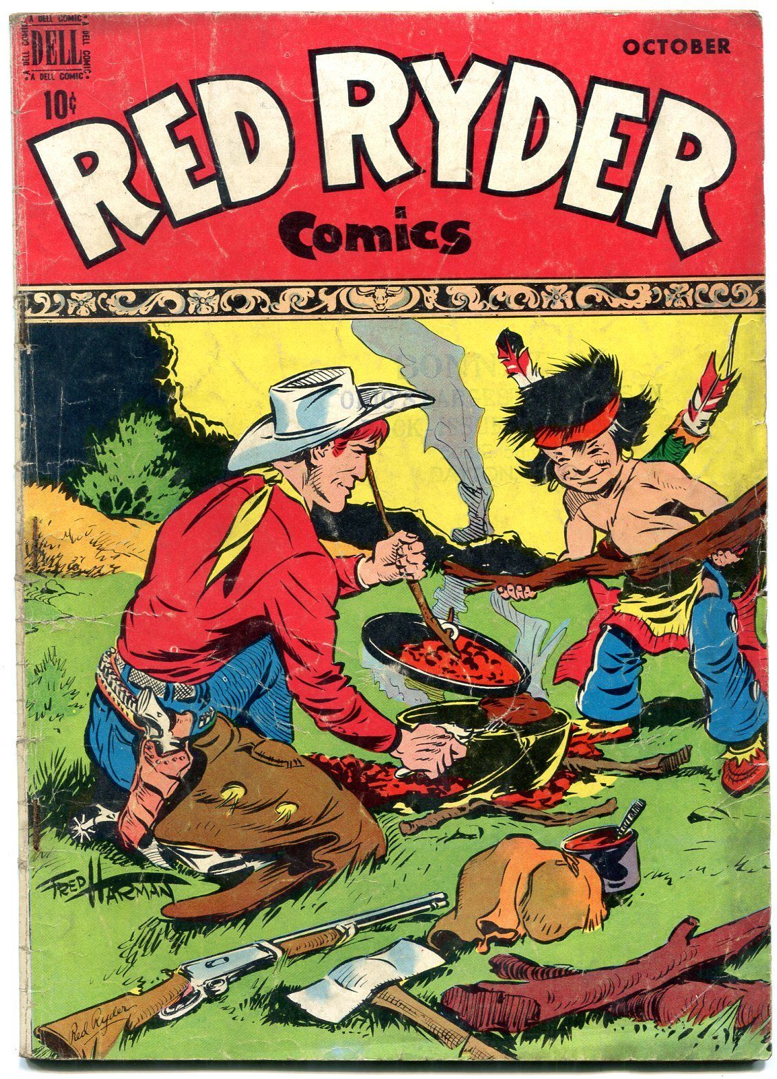 Red Ryder #63 1948-Dell-Little Beaver-Fred Harmon-Western -VG | Comic ...
