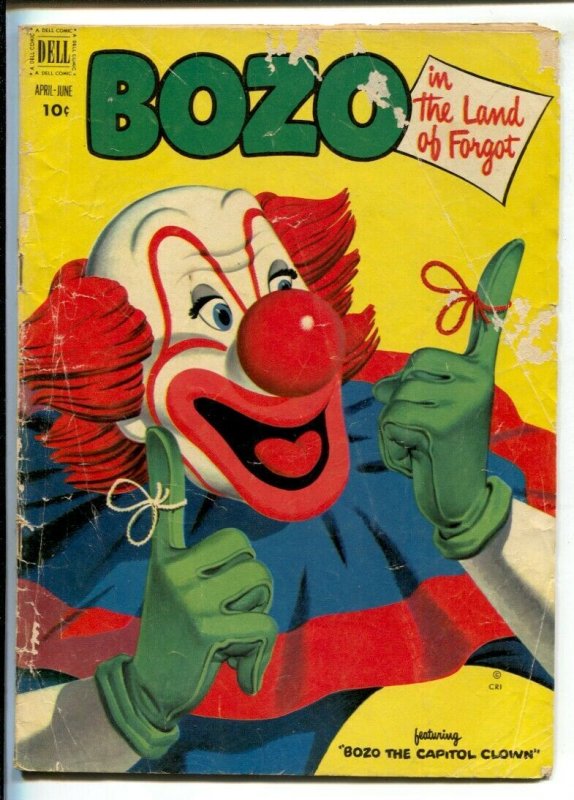 Bozo The Clown #5 1952-Dell-"The Land Of Forgot"--Color flakes off ...