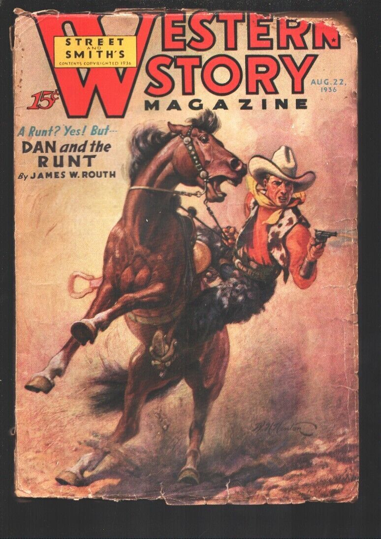 Western Story Magazine 8/22/1936-Walter Hinton cover art-Nick ...