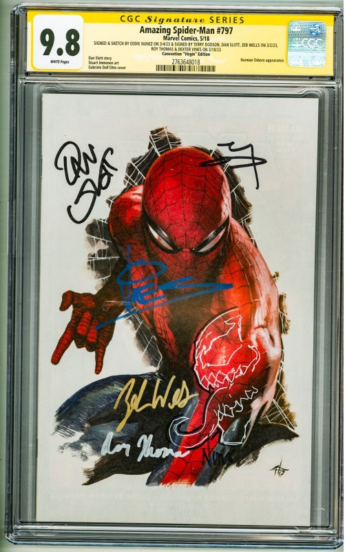 The Amazing Spider-Man #797 Convention Virgin Edition (2018) CGC ...