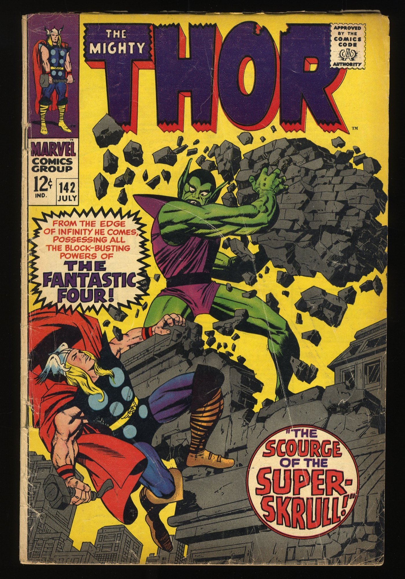 Thor #142 Scourge Super Skrull! Jack Kirby! | Full Runs & Sets, Marvel ...